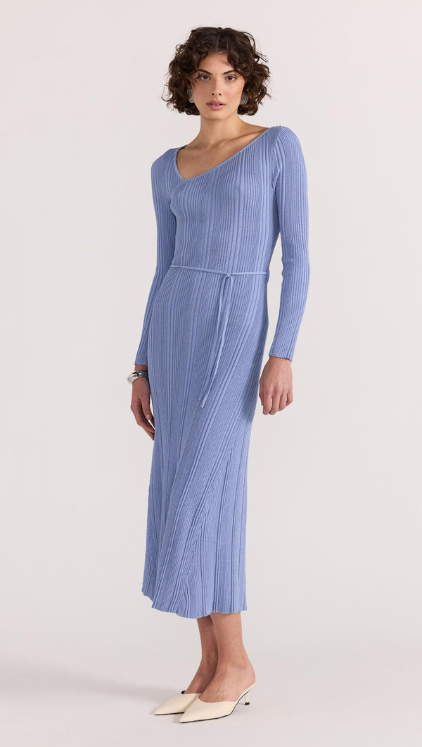 Amira Ribbed Knit Midi Dress - Staple the Label